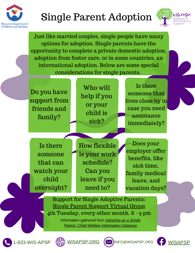 Printable Resources - WI Adoption & Permanency Support